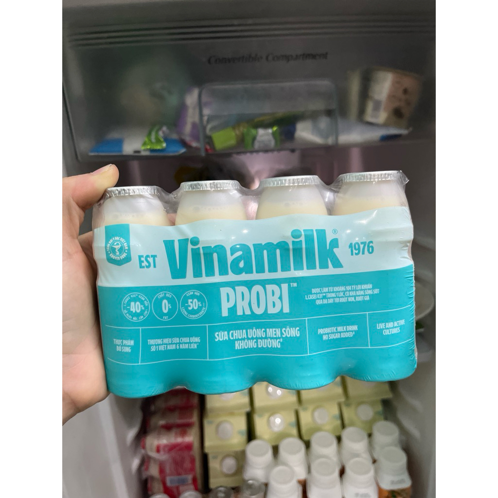 PROBI VINAMIK sữa chua uống men sống chai 130ml thùng 24 chai Date mới ...