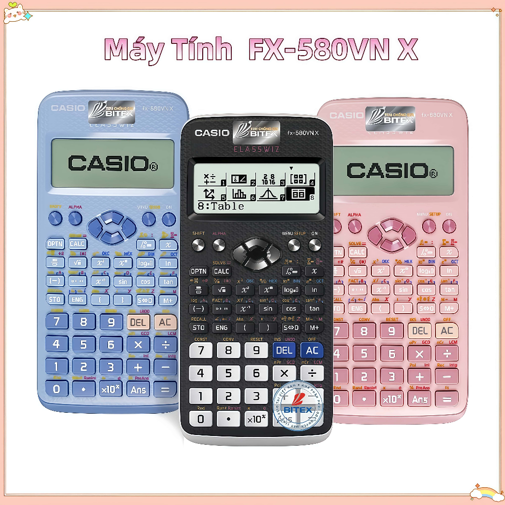 Mall-Máy tính CASIO FX 580-FX580-Tính toán chính xác 100%-nhanh gấp 2 ...