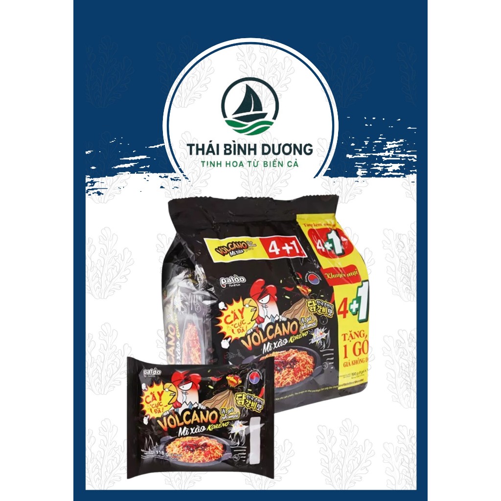 Mì koreno/ Mì xào Volcano vị gà phô mai - túi 5 gói [ Chính Hãng ...