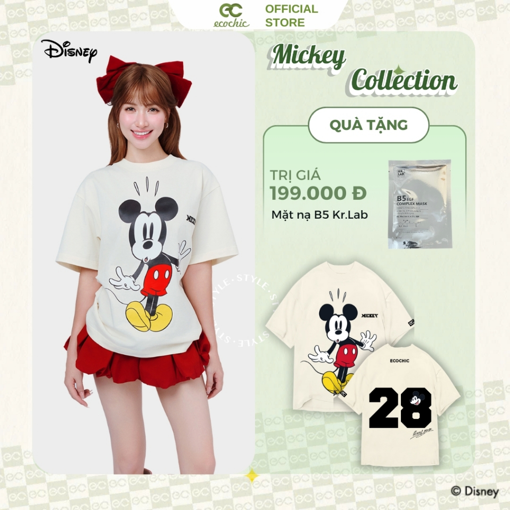 Áo Phông Oversize ECOCHIC x HÒA MINZY MICKEY'S DELIGHT Chính Hãng Bản ...