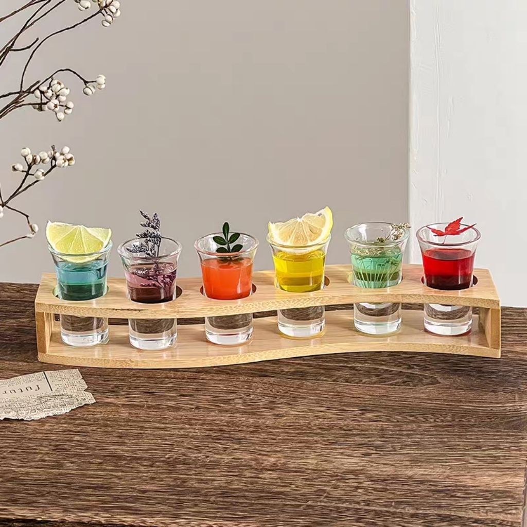 Bộ 6 ly shot 15ml, ly thủy tinh cao cấp chuyên dùng uống rượu cho các ...