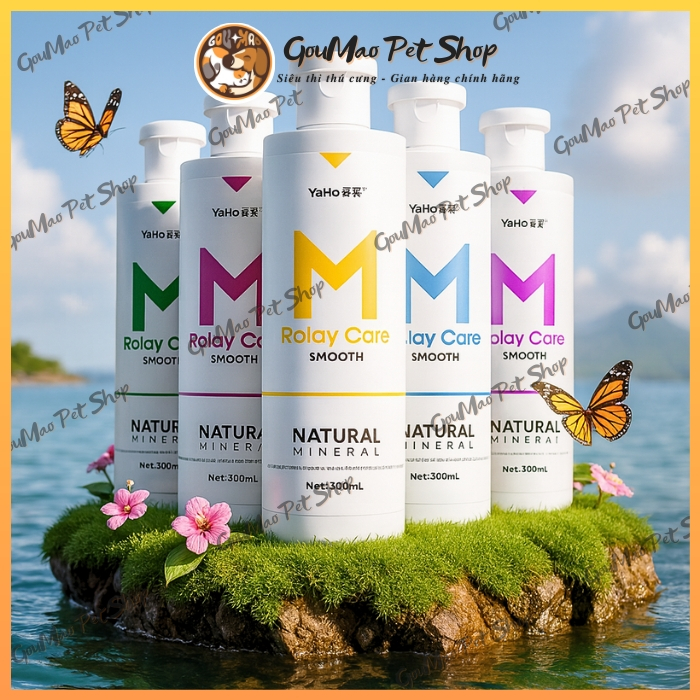 Sữa tắm cho chó mèo Yaho M Rolay Care 500ml chiết xuất thực vật hương ...