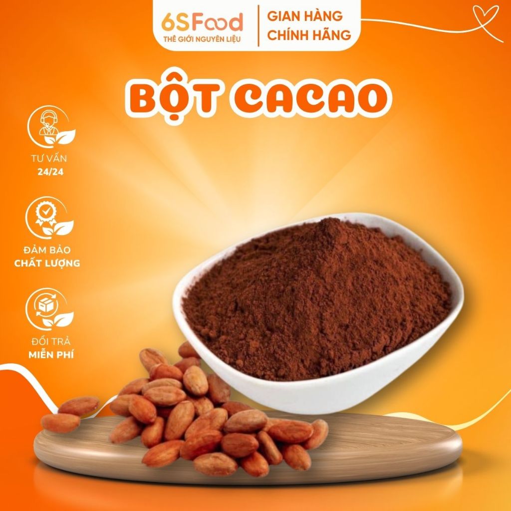 Bột Cacao/Bột socola không đường loại đặc biệt thơm ngon Làm Bánh, Pha ...
