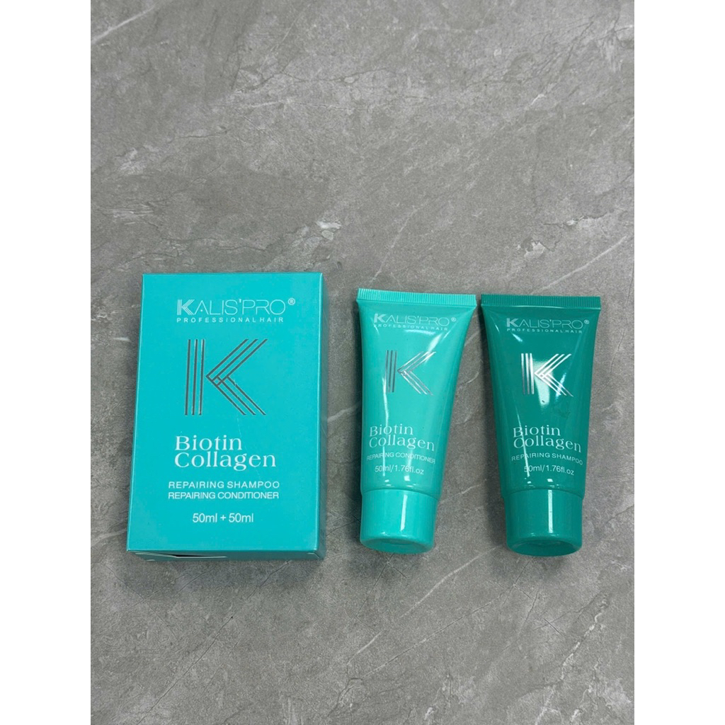 Dầu Gội Biotin Collagen Kalispro 50ml/ tuyp Kit du lịch | Shopee Việt Nam