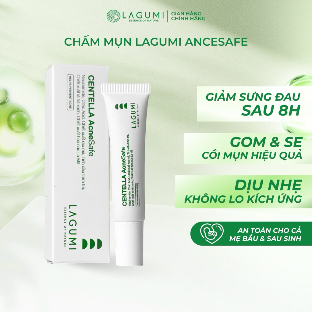 Gel chấm mụn LAGUMI giảm sưng đau sau 8h, Kem chấm mụn giảm viêm thâm ...