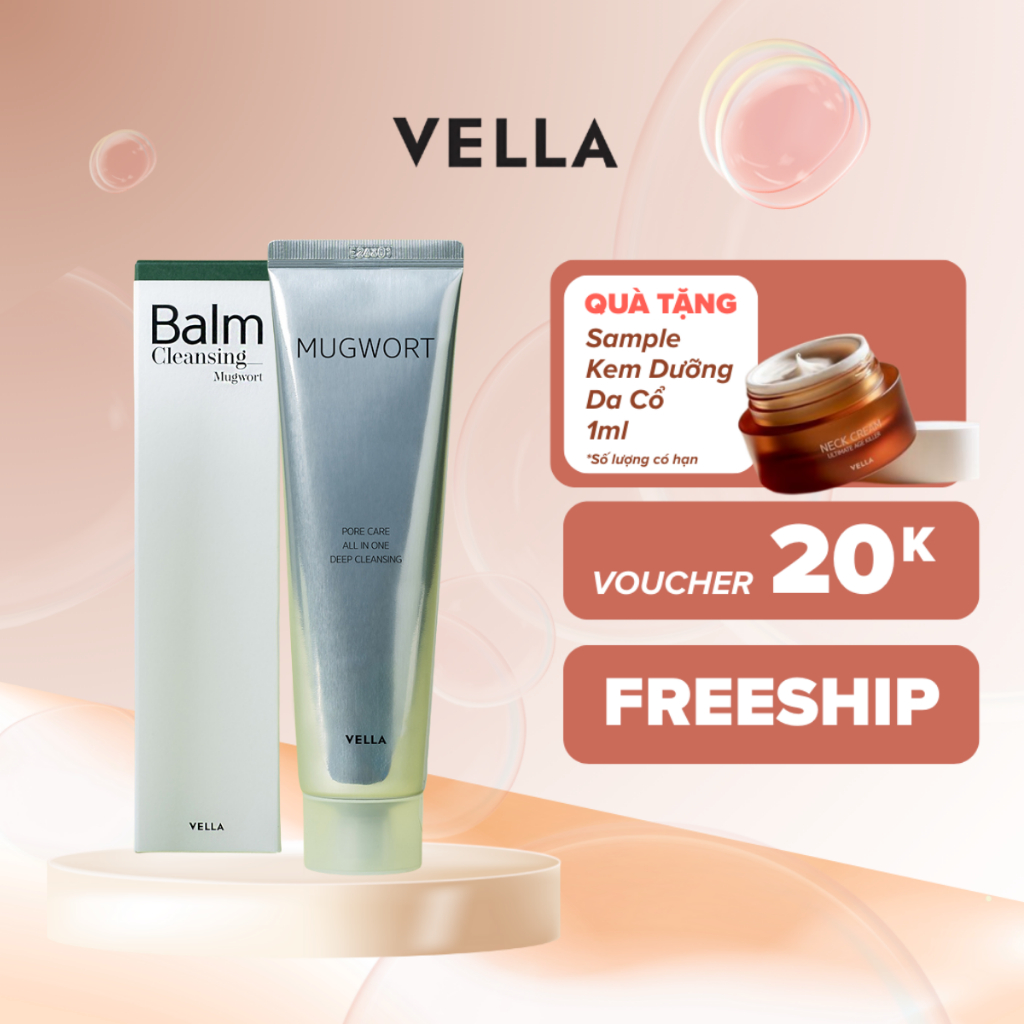 [VELLA] Sáp Tẩy Trang Làm Sạch Lớp Trang Điểm Từ Ngải Cứu VELLA Mugwort ...