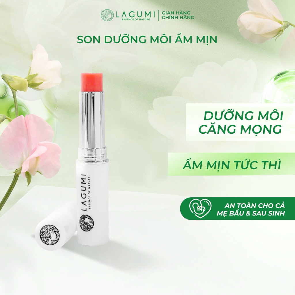 Son Dưỡng Có Màu Lagumi Shea Butter Cấp Ẩm, Làm Mềm, Giảm Thâm Môi An ...