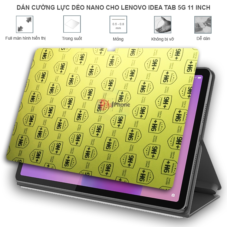 Dán cường lực dẻo nano trong hoặc nhám cho Lenovo idea Tab 5G (11 inch ...