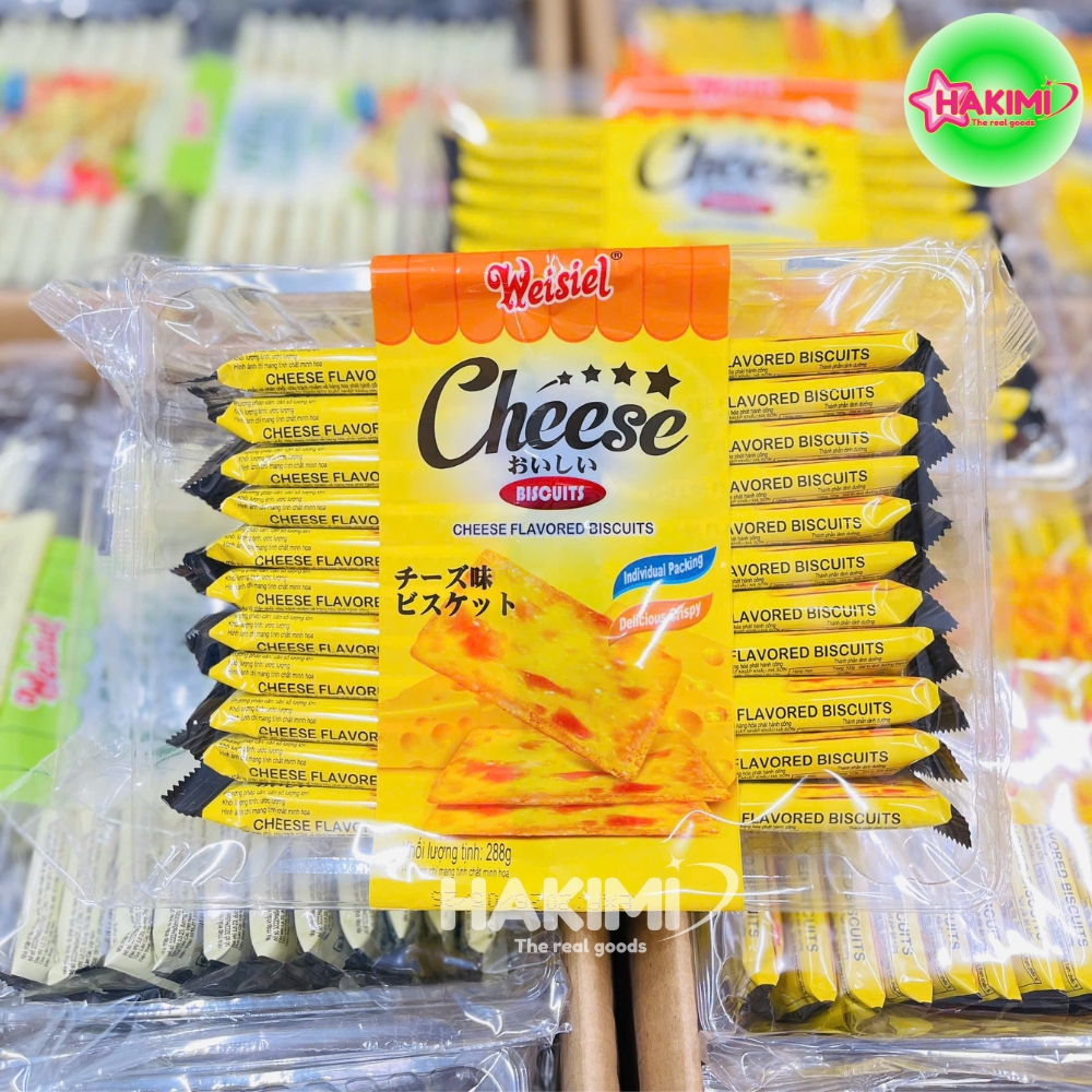 Bánh Quy Hồng Kông WEISIEL Cheese/Nine Vegetable Flavored Biscuits 288g ...
