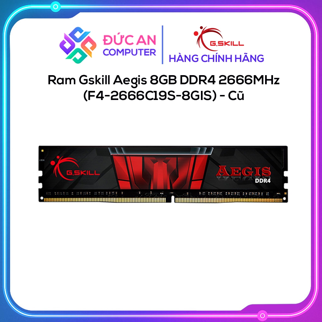 Ram Gskill Aegis 8GB DDR4 2666MHz (F4-2666C19S-8GIS) - Cũ | Shopee Việt Nam
