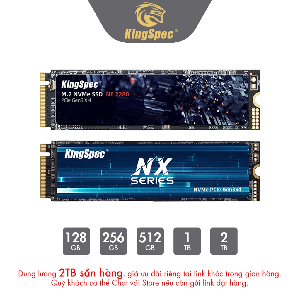 Ổ cứng SSD KingSpec M2 NVMe Gen3x4 / M2 SATA [ NE / NX / NT Series ...