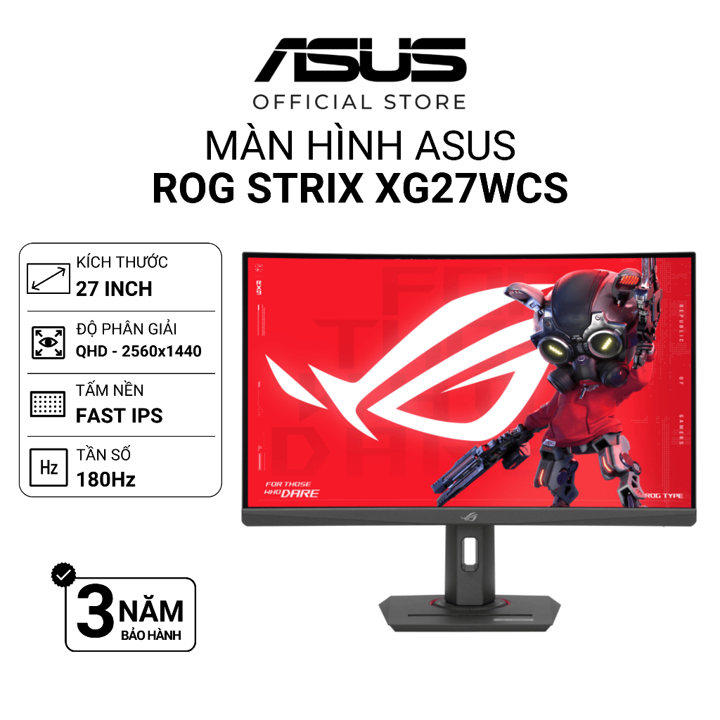 Màn hình cong Asus ROG Strix XG32WCS | 32inch | 2K | 180Hz | HDR10 ...