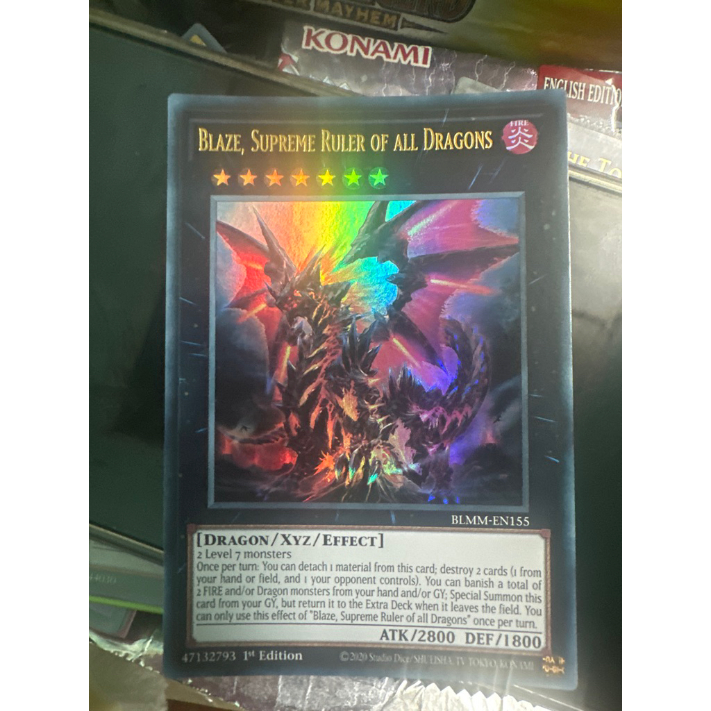 bài yugioh: blaze, supreme ruler of all dragons | Shopee Việt Nam