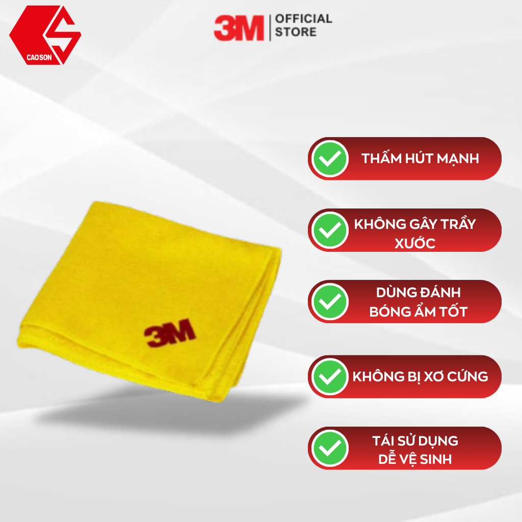 Khăn lau đa năng 3M Scotch-Brite Microfiber SQ21, thấm hút nước không ...