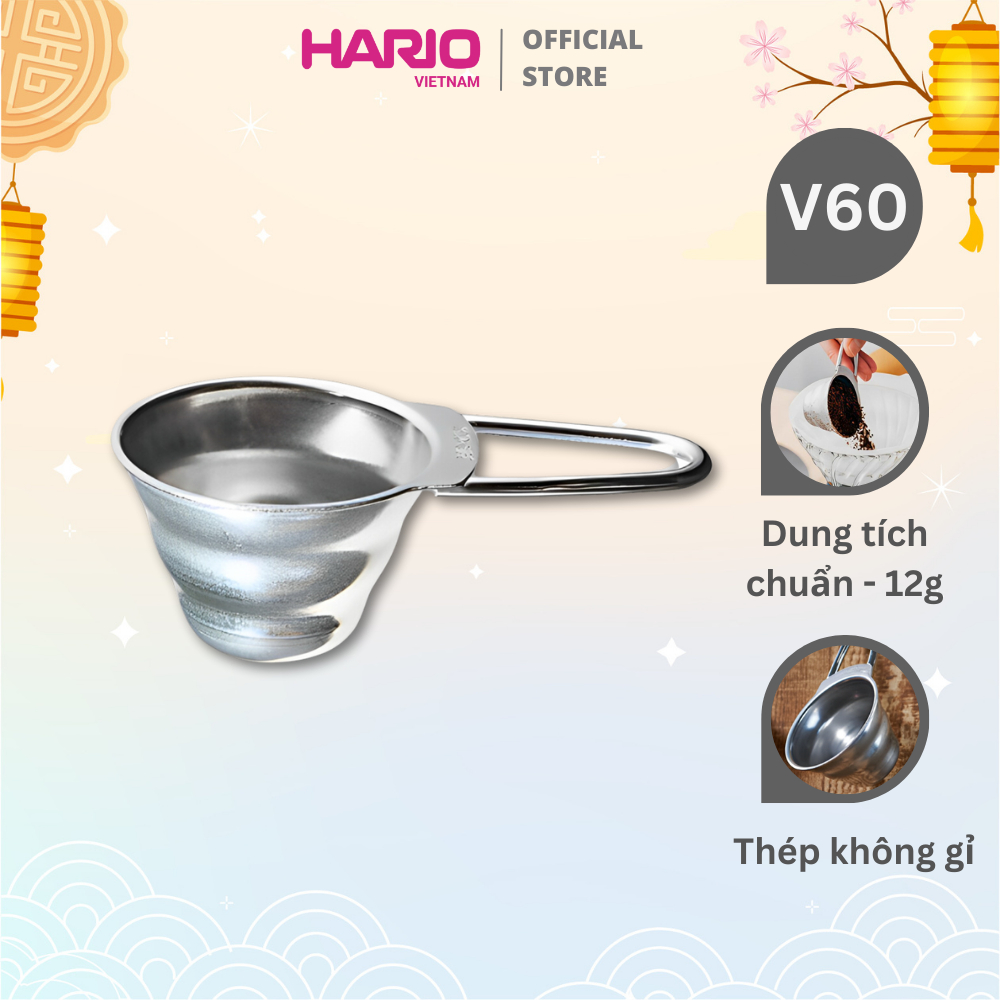Muỗng đong định lượng cà phê Hario V60 Measuring Spoon 12g M-12SV (inox ...