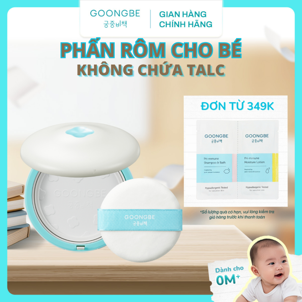 Phấn Rôm GOONGBE Chiết Xuất Bột Ngô, Không Chứa TALC, Pri-mmune ...
