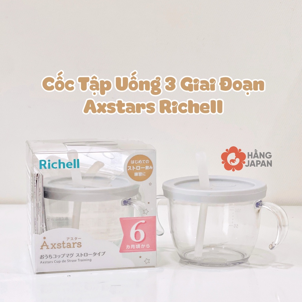 Cốc tập uống 3 giai đoạn Axstars Richell | Shopee Việt Nam
