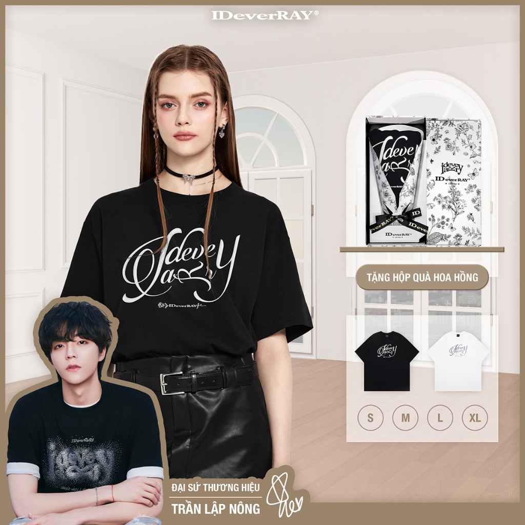 [HỘP HOA TRẮNG] Áo thun unisex cao cấp chính hãng IDeverRAY Flowing ...