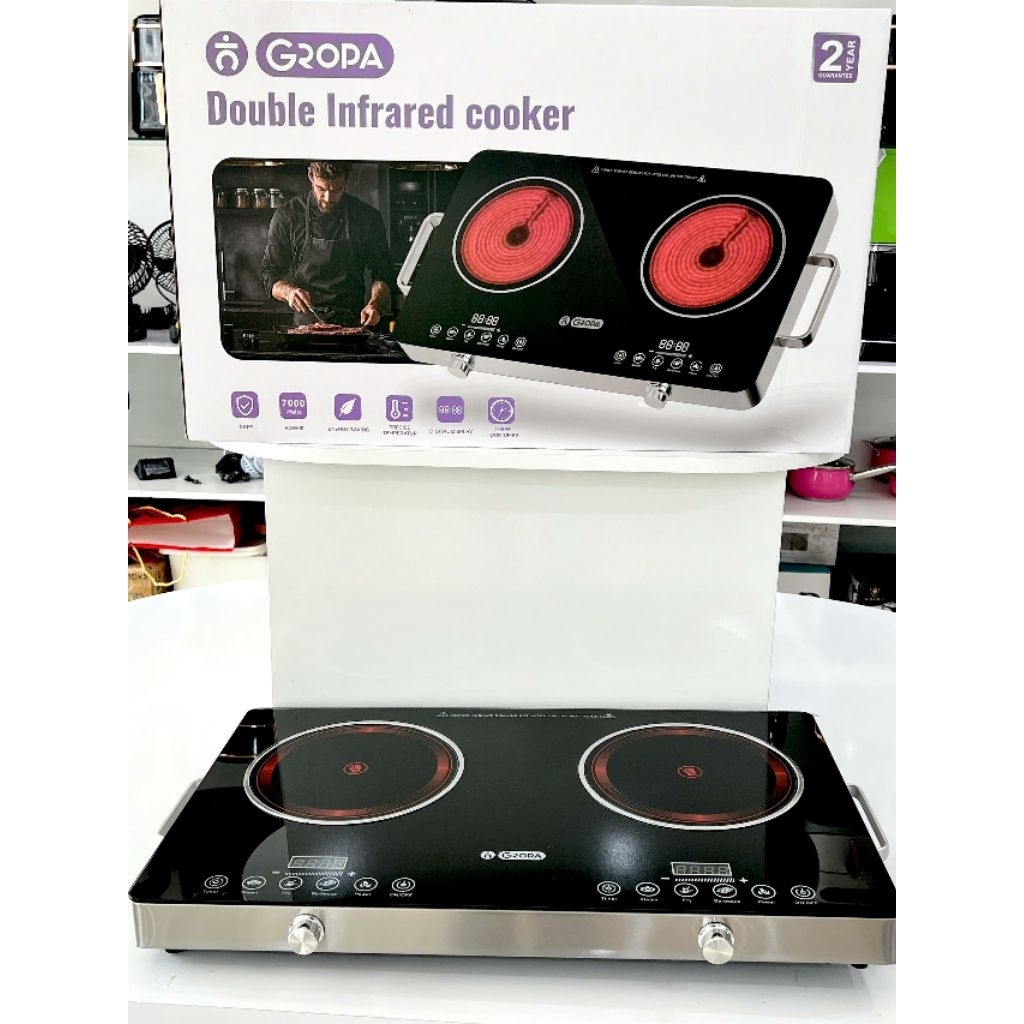 Bếp điện hồng ngoại GROPA Double Infrared | Shopee Việt Nam