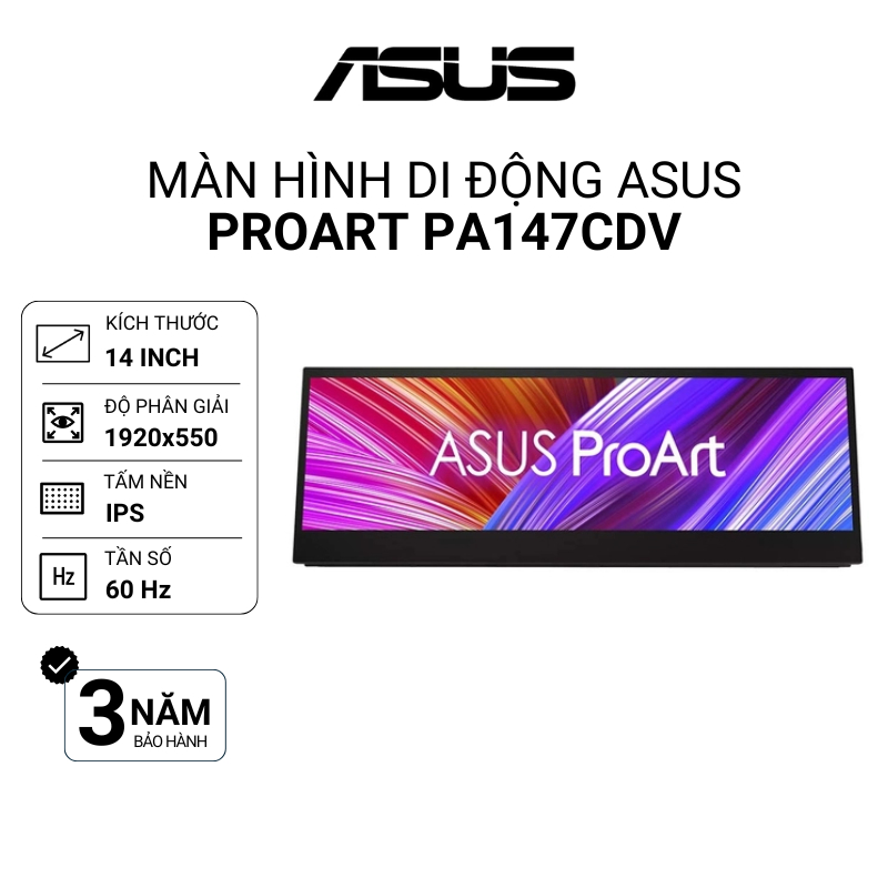Màn hình đồ họa di động Asus ProArt PA147CDV 14 inch| FHD| IPS| 60Hz ...