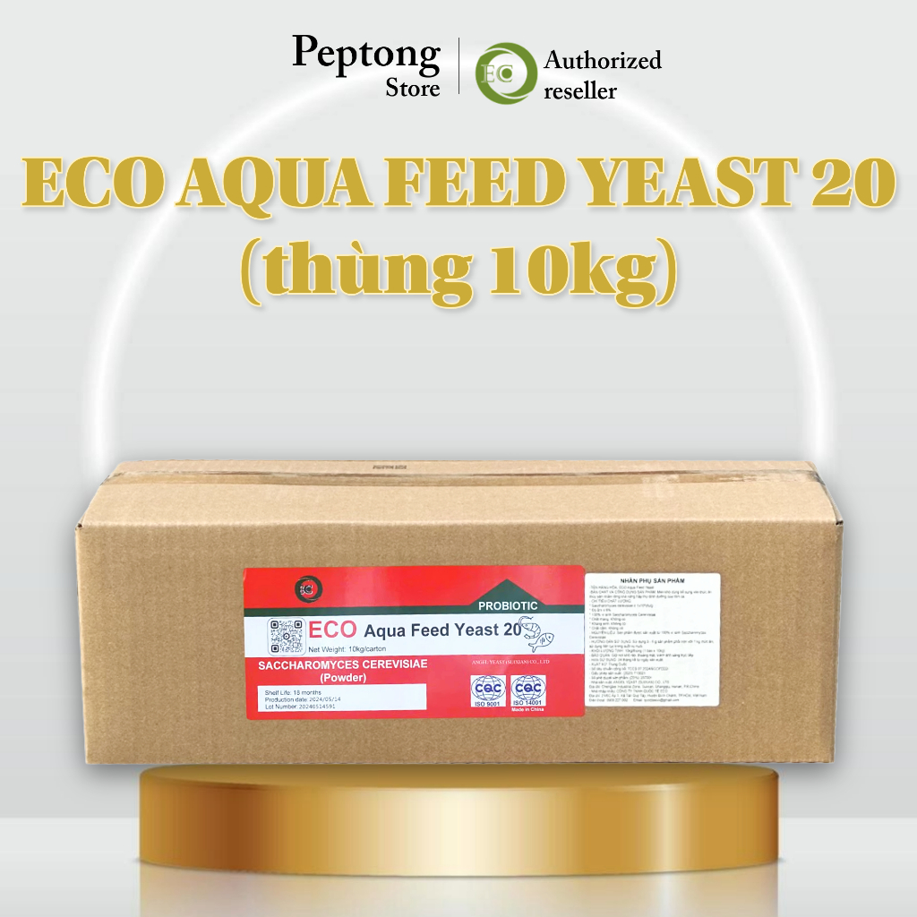 Nấm men bột ECO Aqua Feed Yeast 20 (thùng 10kg) | Shopee Việt Nam