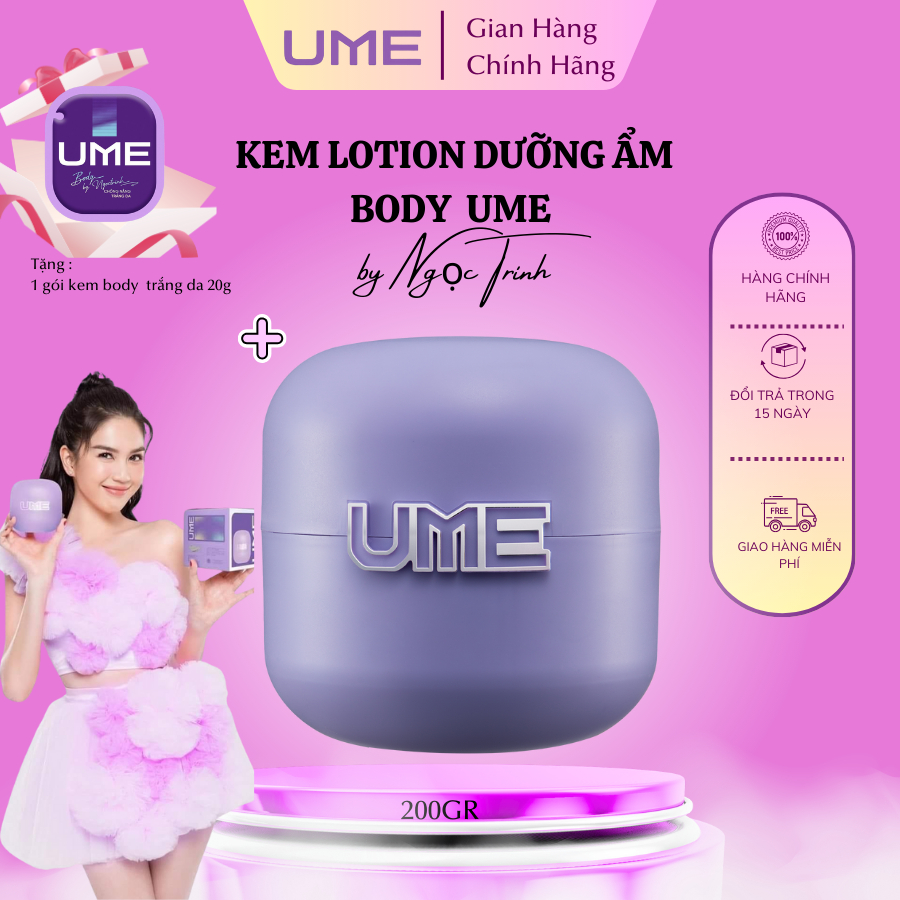 Kem Dưỡng Ẩm Lotion Body UME Tăng Độ Đàn Hồi, Cân Bằng Độ Ẩm Cho Da ...