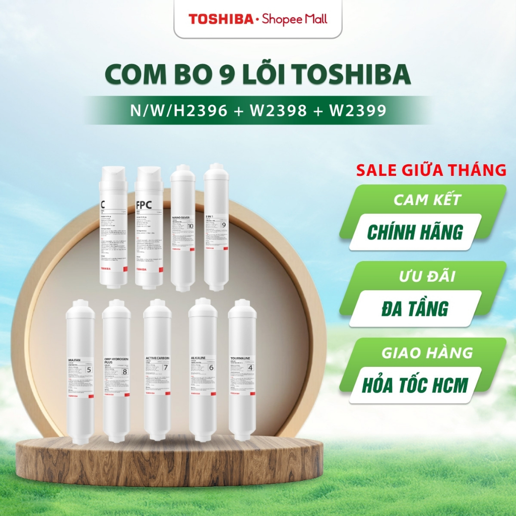 Combo 9 lõi F-2399 dành cho máy TWP-N2396SVN/ TWP-H2396SVN/ TWP-W2396SVN/ TWP-W2398SVN/ TWP ...