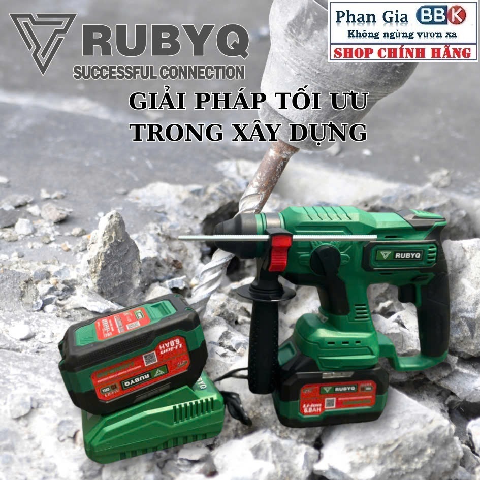 Khoan Pin Bê Tông RUBYQ 21V - Pin Trâu 15 Cell - 3 Chức Năng - Bảo Hành ...