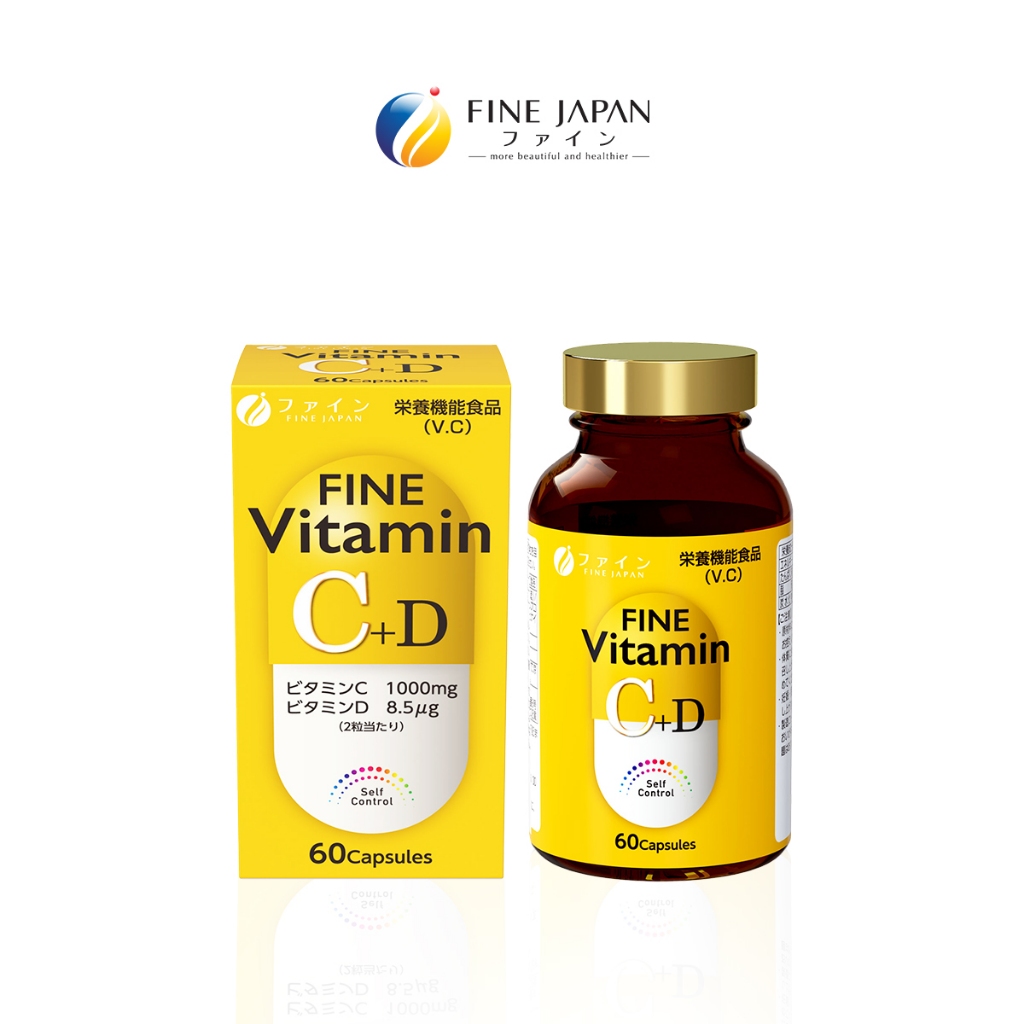 THỰC PHẨM BẢO VỆ SỨC KHỎE FINE VITAMIN C+D FINE JAPAN LỌ 60 VIÊN ...
