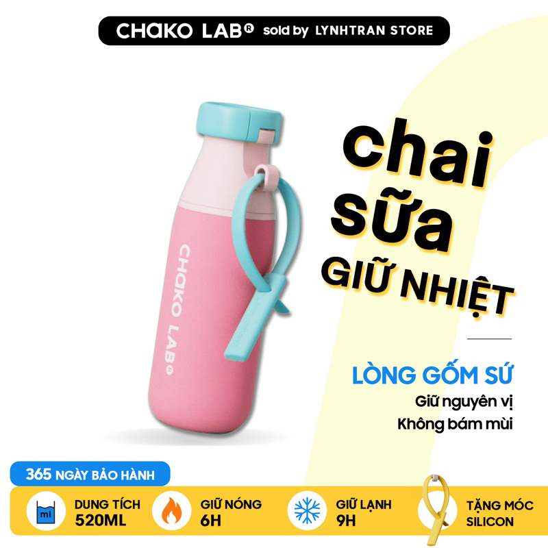 Bình Giữ Nhiệt Lòng Sứ MilkPod 520ml Chakolab® Chính hãng giá tốt | Shopee Việt Nam
