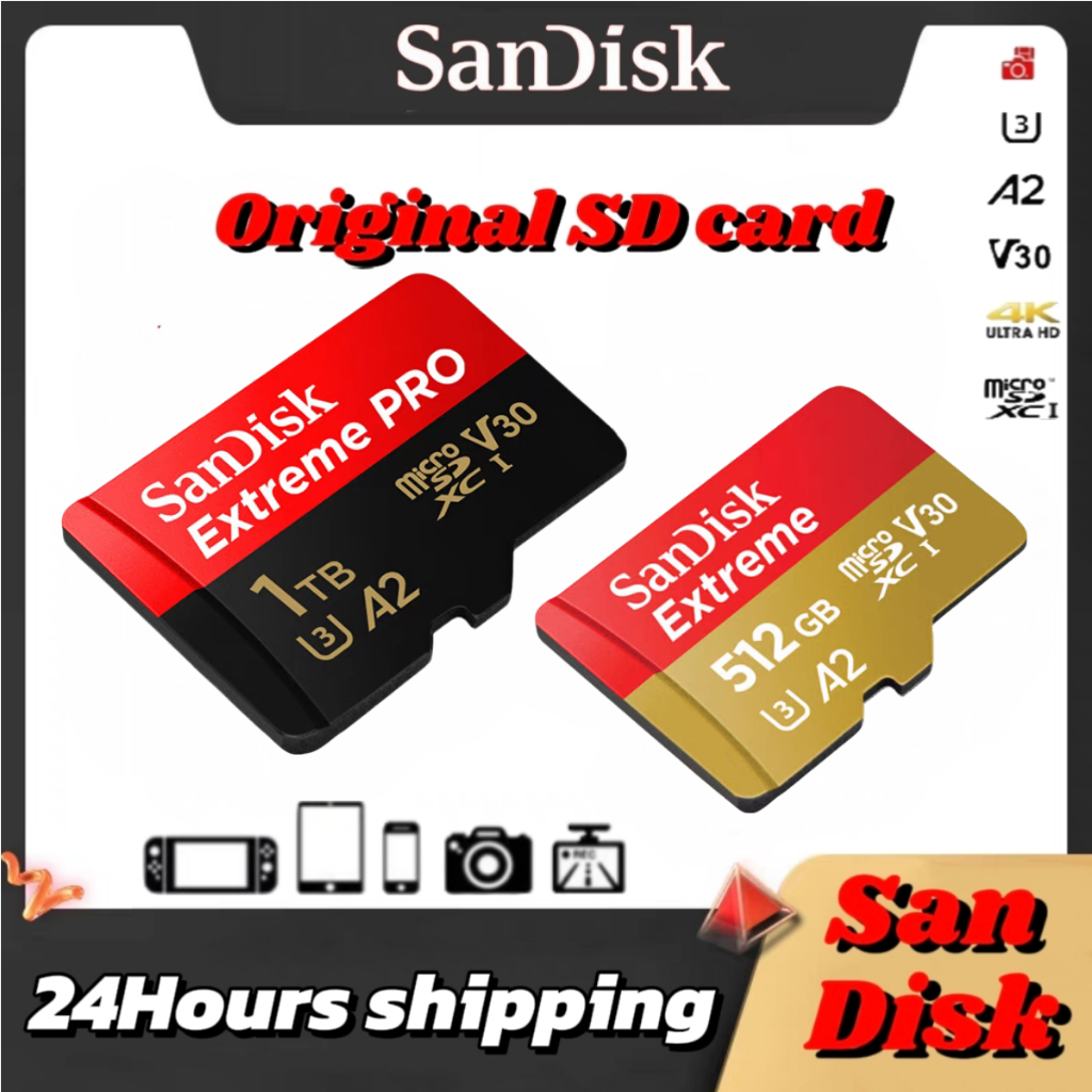 Thẻ nhớ A2 Extreme Memory Card MicroSD Sandisk V30 256GB 128GB 64GB ...