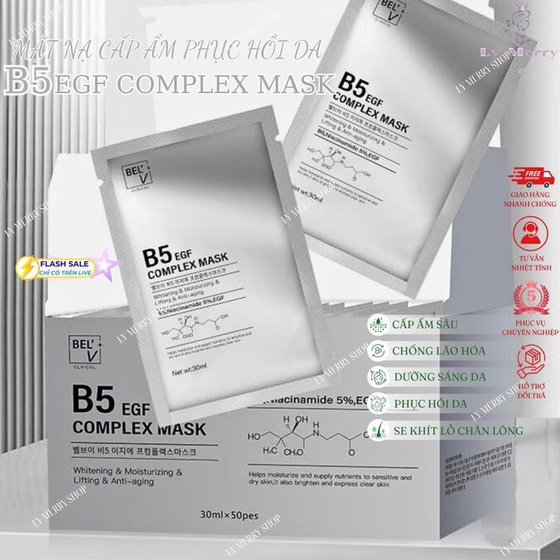 1 hộp ( 50 miếng) Mặt nạ bạc bel b5 EGF complex mask niacimide 5% hàng ...