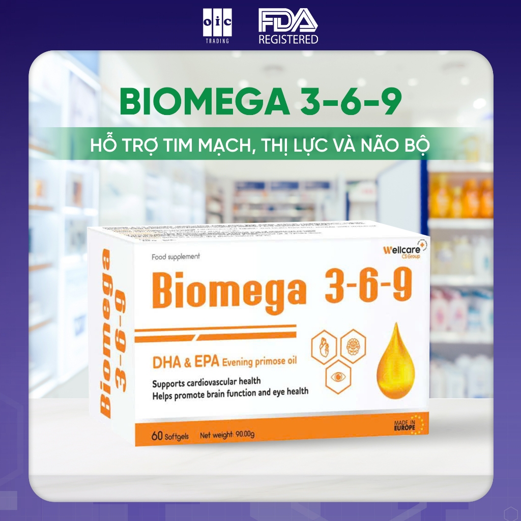 BIOMEGA 3-6-9 Hỗ trợ tốt cho tim mạch, thị lực và não bộ cho người lớn ...