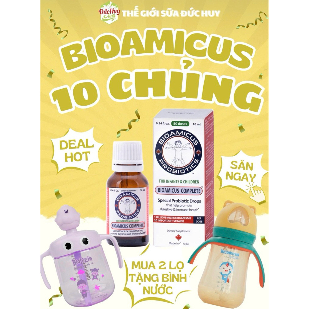 BioAmicus Complete 10 chủng lợi khuẩn hỗ trợ cải thiện hệ vi sinh đường ...