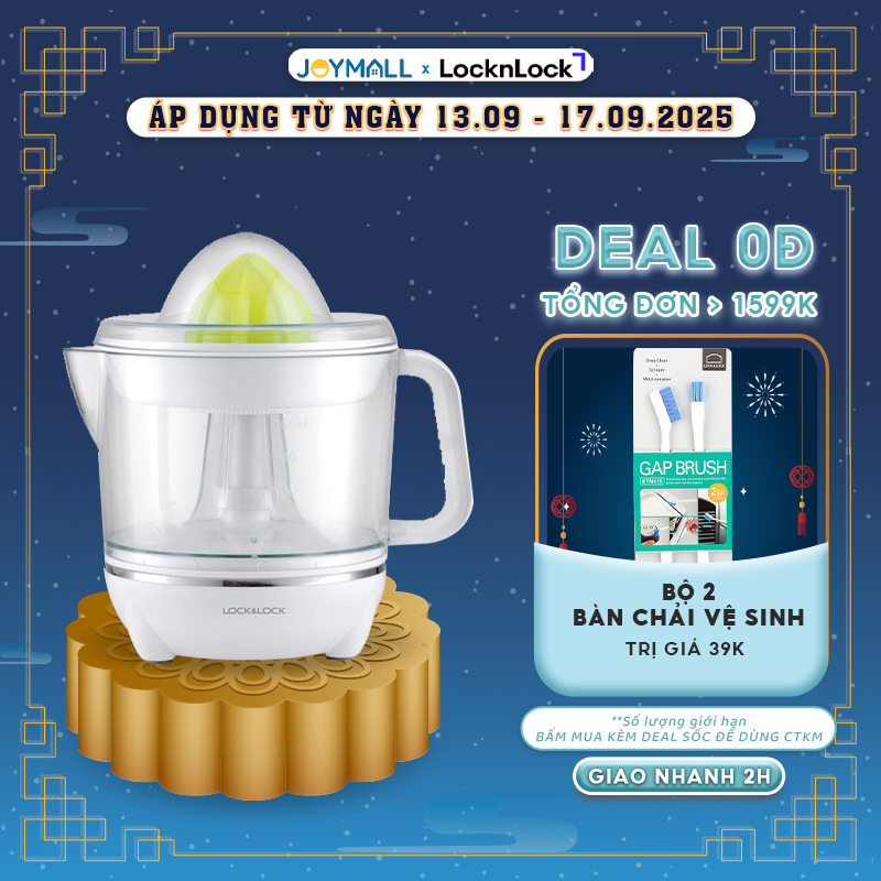 Máy Vắt Cam LocknLock EJJ231 Trắng Xanh Lá 700ml 40W, Hàng Chính Hãng ...