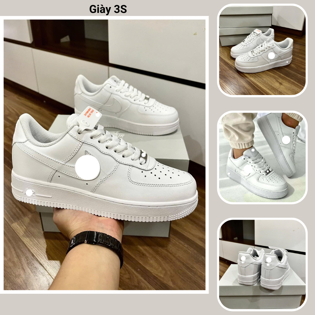 Giày Sneaker Full Trắng, Giày Thể Thao Trắng Hàng Đẹp Phong Cách Basic ...