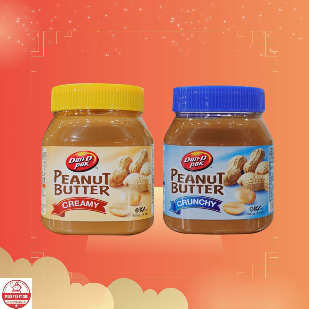 Bơ Đậu Phộng 400g Dan D Pak | Peanut Butter Mỹ | Mịn & Giòn | HSD 24 ...