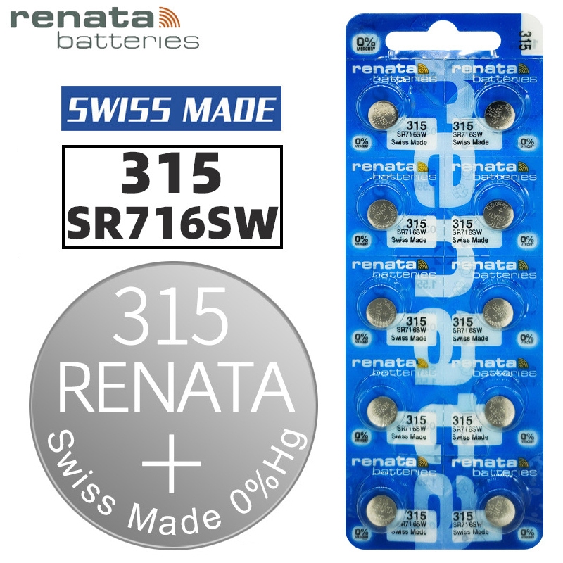 1 viên Pin Renata 315 SR716SW pin đồng hồ Thụy Sỹ chính hãng | Shopee ...