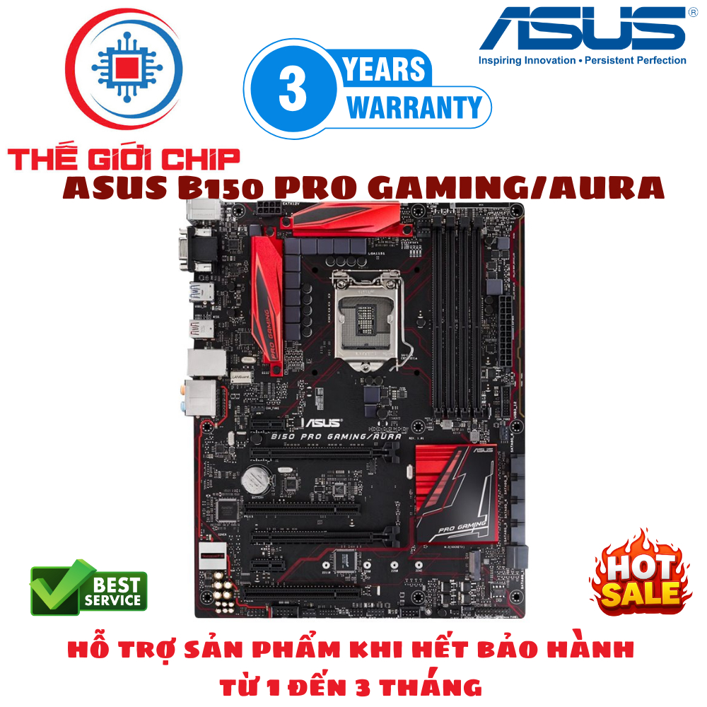 Mainboard (Bo mạch chính) ASUS B150 PRO GAMING/AURA | Shopee Việt Nam
