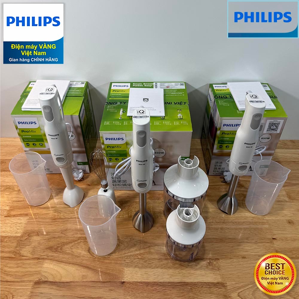 Máy xay cầm tay Philips HR2531 HR2534 HR2537 - Hàng chính hãng (Bảo ...