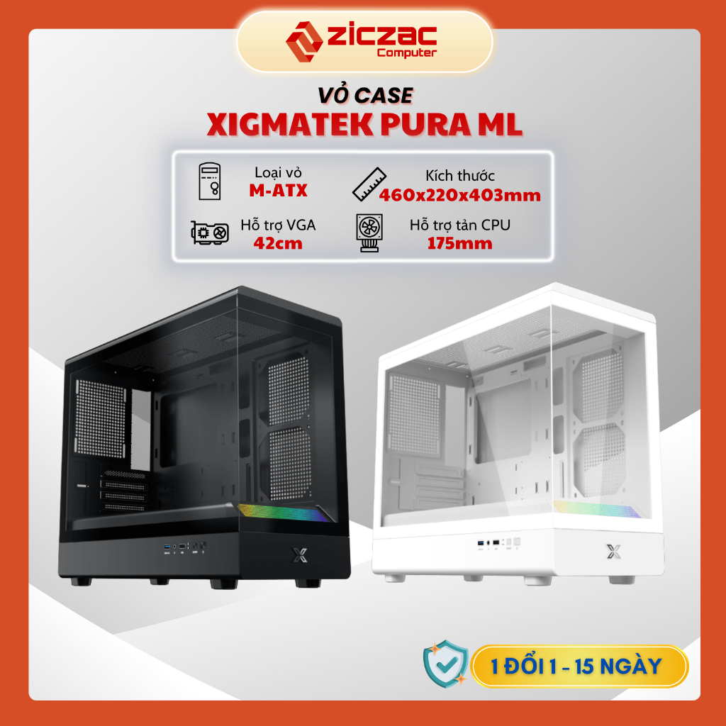 Vỏ case PC Xigmatek VIEW II | PURA ML MS dải led ARGB 2 mặt kính giá rẻ đẹp | Shopee Việt Nam
