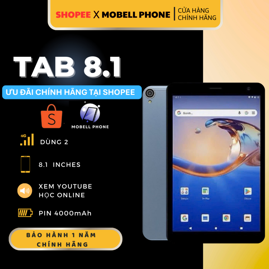 Máy Tính Bảng Mobell Tab 8.1 Bảo Hành 12 Tháng CHÍNH HÃNG | Shopee Việt Nam