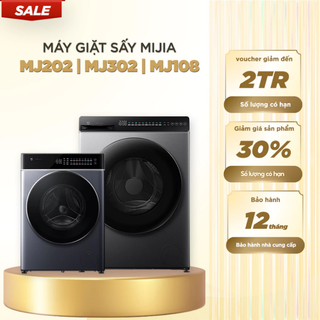 Máy Giặt Sấy Mijia MJ108/ MJ301 Pro/ MJ202/ MJ302/ MJ106/ MJ105 Pro ...