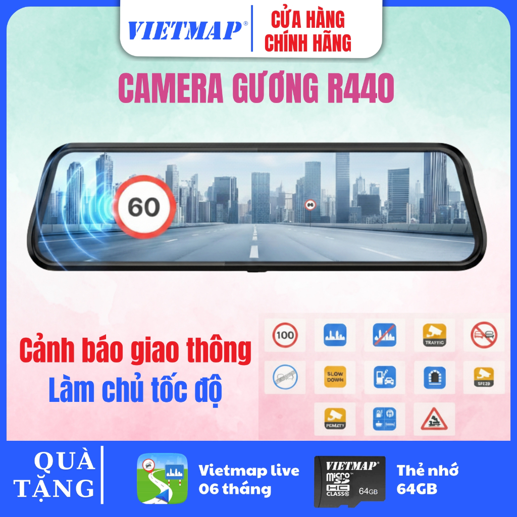 [2025] Camera Hành Trình Vietmap R440 Ghi Hình 4K, Cảnh Báo Thông Minh ...