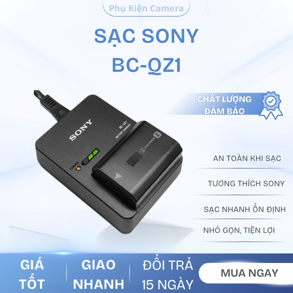 Sạc Sony BC-QZ1 | Sạc pin Sony NP-FZ100 dùng cho Alpha A7 III, A7R III ...