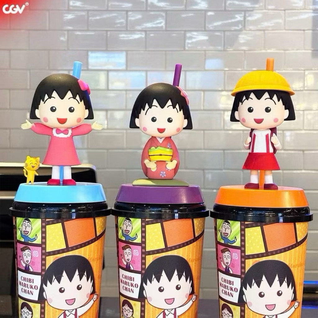 Ly nước Cgv Maruko Chan Chibi Nhựa cao cấp. | Shopee Việt Nam