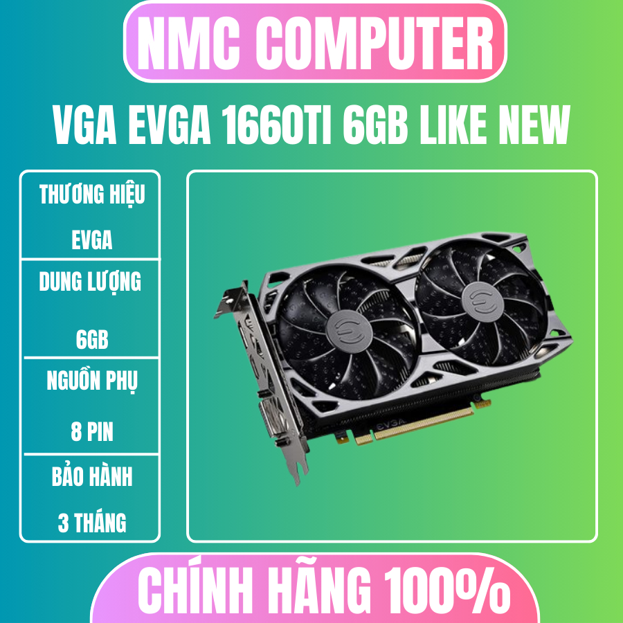VGA EVGA GeForce GTX 1660 Ti 6GB GDDR6 SC ULTRA GAMING hàng cũ bảo hành ...