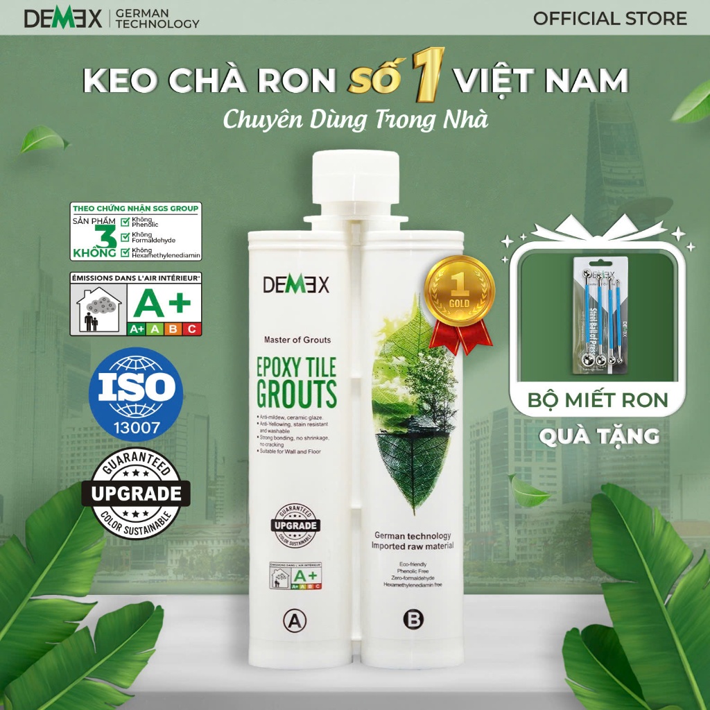 [Mua 1 Tặng 1] Keo Chà Ron Demex Cao Cấp 2 Thành Phần - Keo Chít Mạch ...