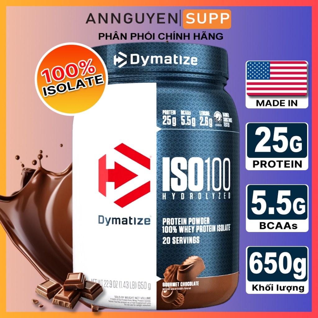 Dymatize ISO 100 Hydrolyzed Whey Protein Isolate | Shopee Việt Nam