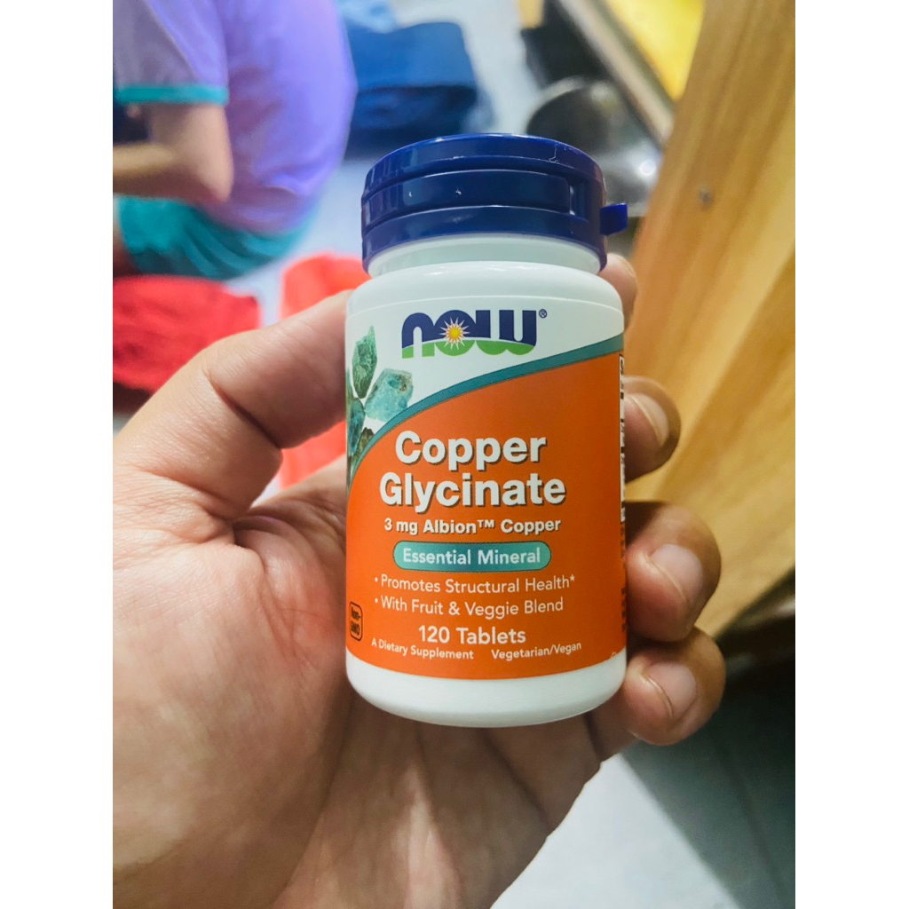 cho NOW Copper Glycinate 3mg – Khoáng chất Đồng hỗ trợ sức khỏe xương ...